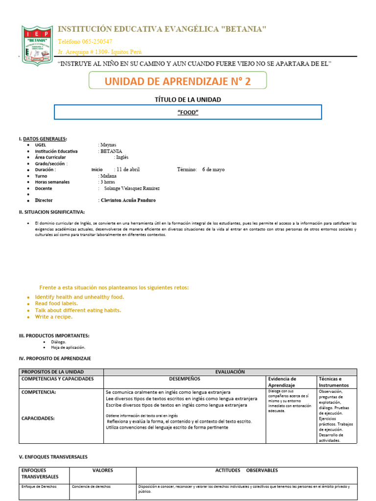 Unidad 2 2022 2° Secundaria | PDF | Idioma en Inglés | Diccionario