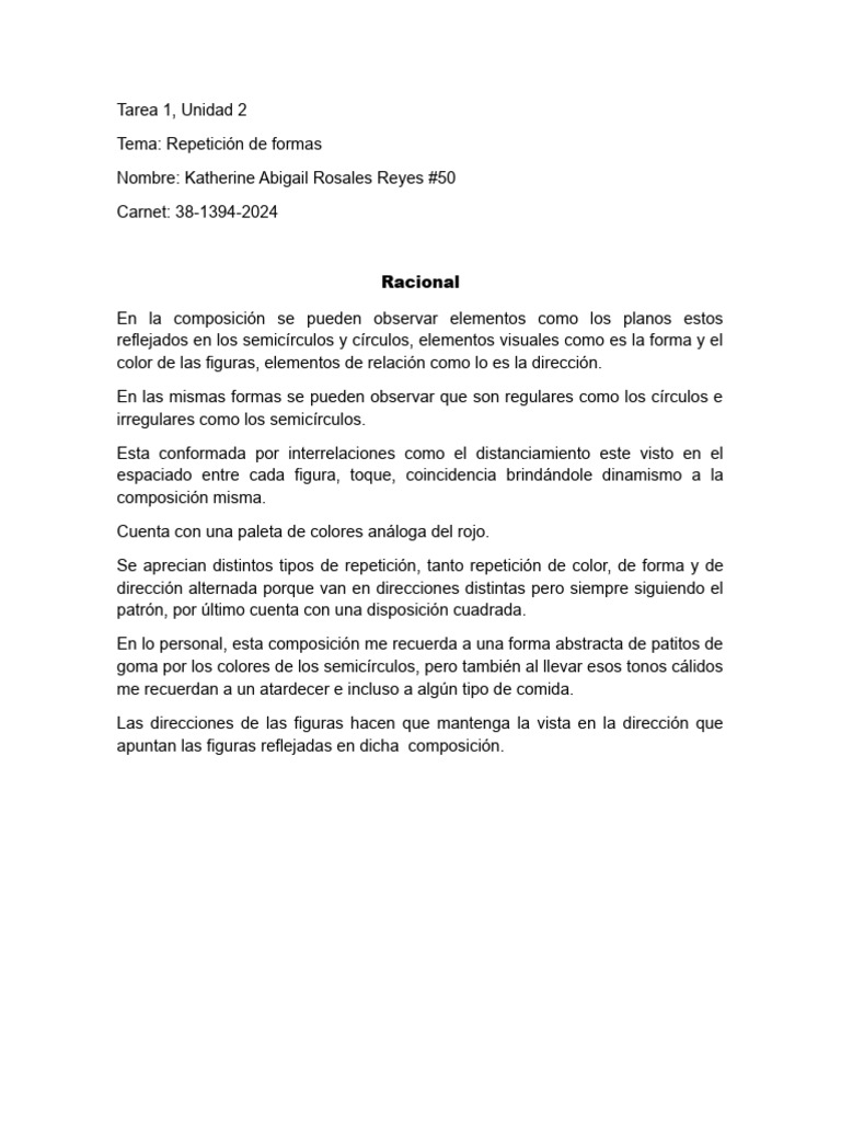Repetición de Formas en Composición Visual | PDF | Artes del Lenguaje y ...