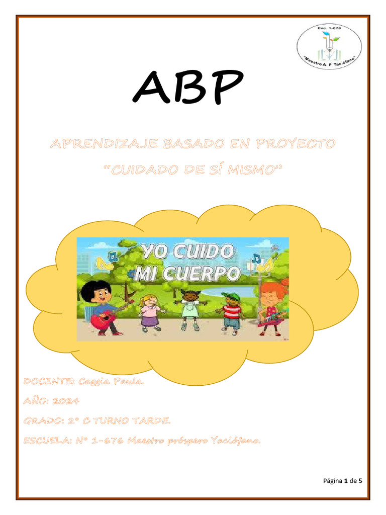 Abp 1 Cuatrimestre 2024 | PDF | Aprendizaje | Educación primaria