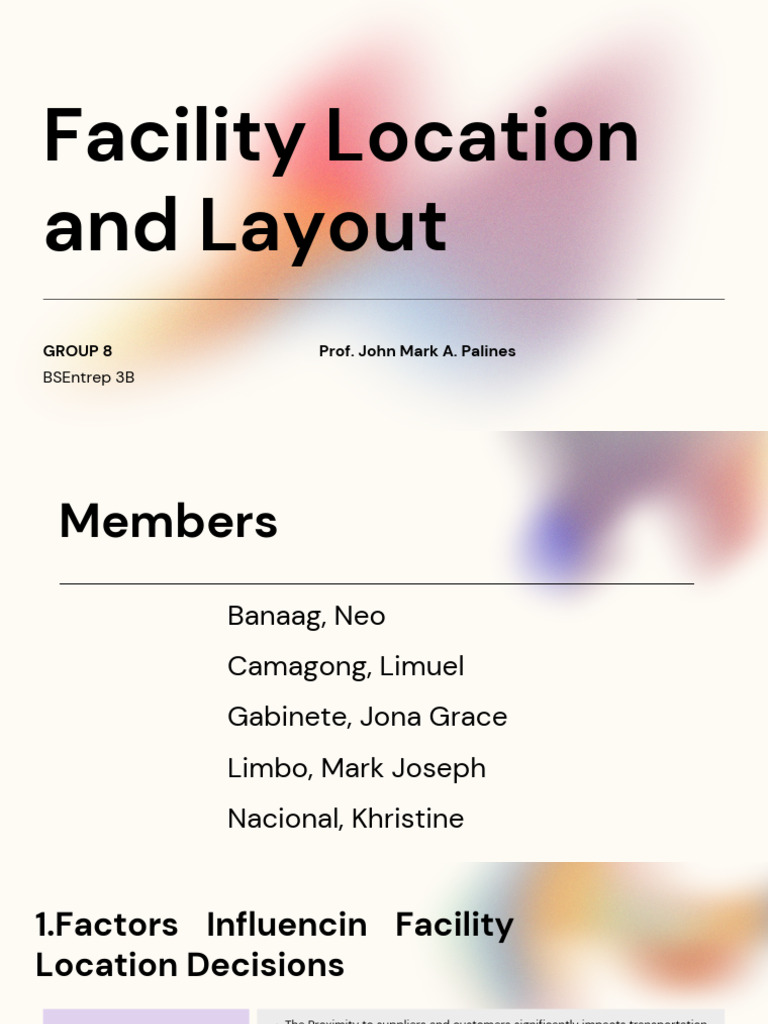 Facility Location and Layout | PDF | Human Factors And Ergonomics | Transport