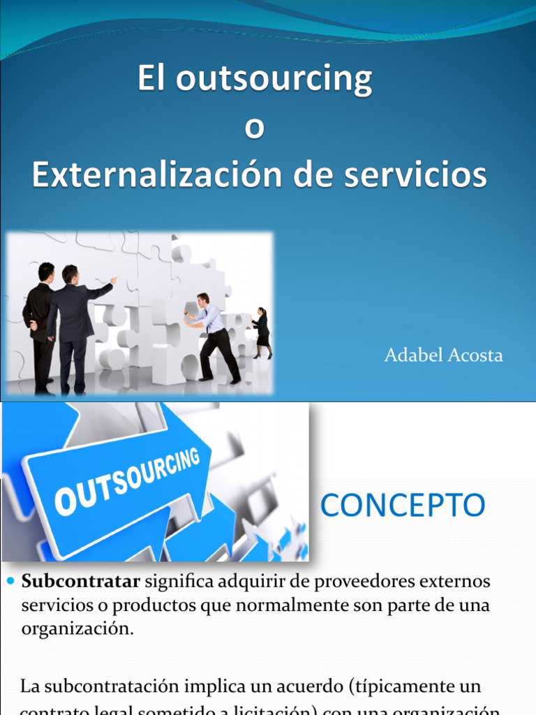 El Outsourcing | PDF | Outsourcing | Business