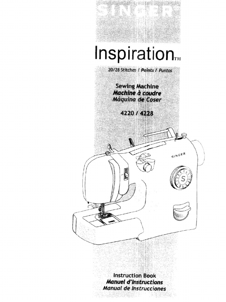 Singer 4220/4228 Sewing Machine Instruction Manual | PDF | Clothing | Textile Arts