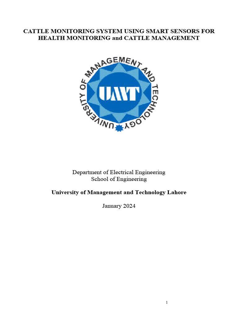 Cattle Monitoring System Using Smart Sensors For Health Monitoring and ...
