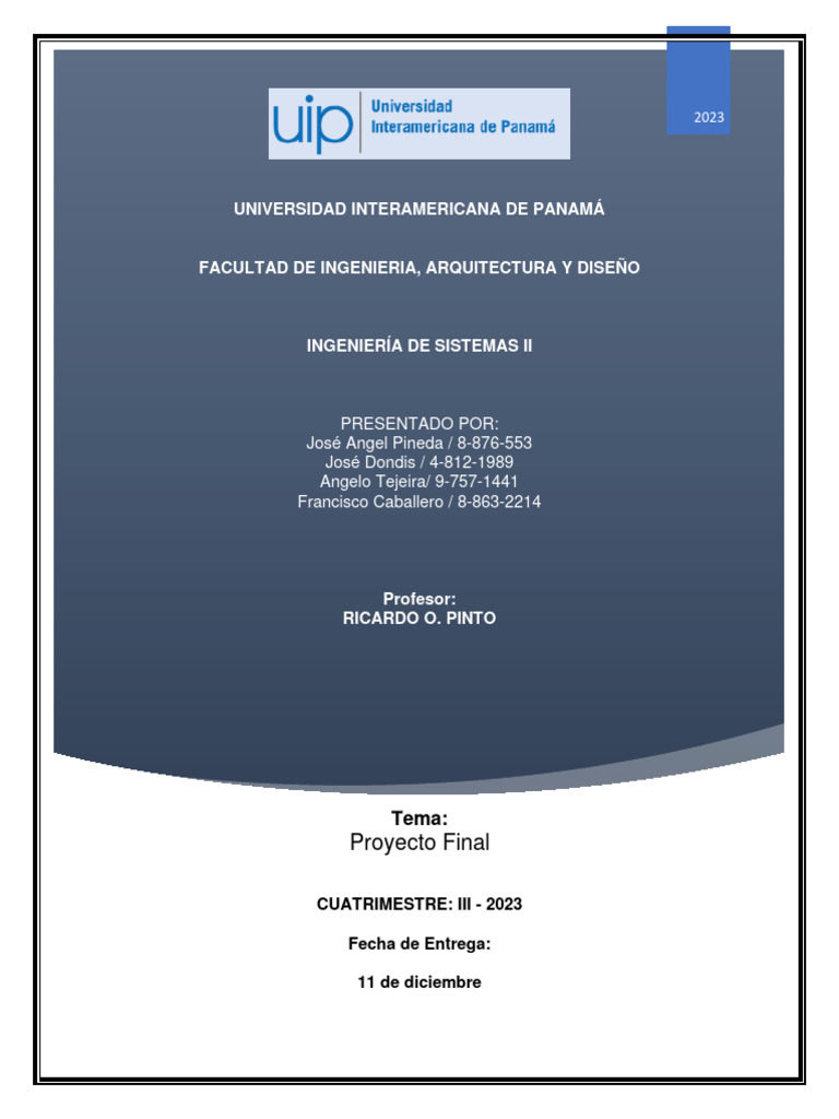 ProyectoFinal | PDF | Software | Ingeniería de software