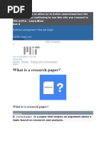 Research Articles vs. Research Papers | PDF