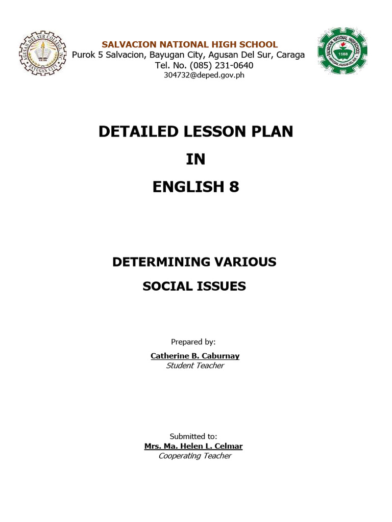 Lp Determining Various Social Issues | PDF | Substance Abuse | Poverty