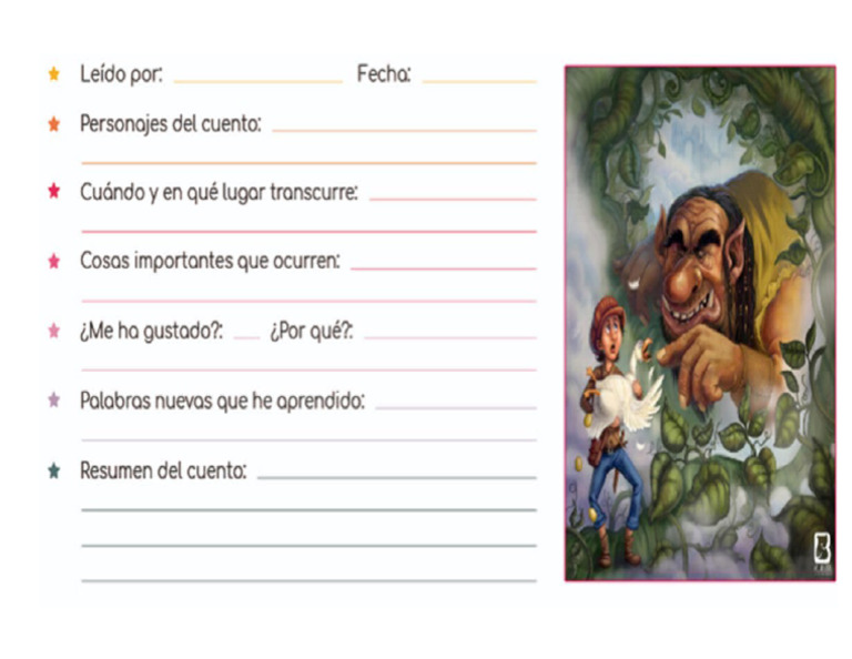 Ficha Jack y Las Habichuelas Mágicascx | PDF