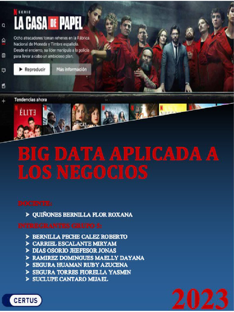 AA1 de Bid Data | Descargar gratis PDF | Big Data | Netflix