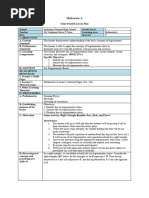 Detailed Lesson Plan Pythagorean Theorem | PDF | Triangle