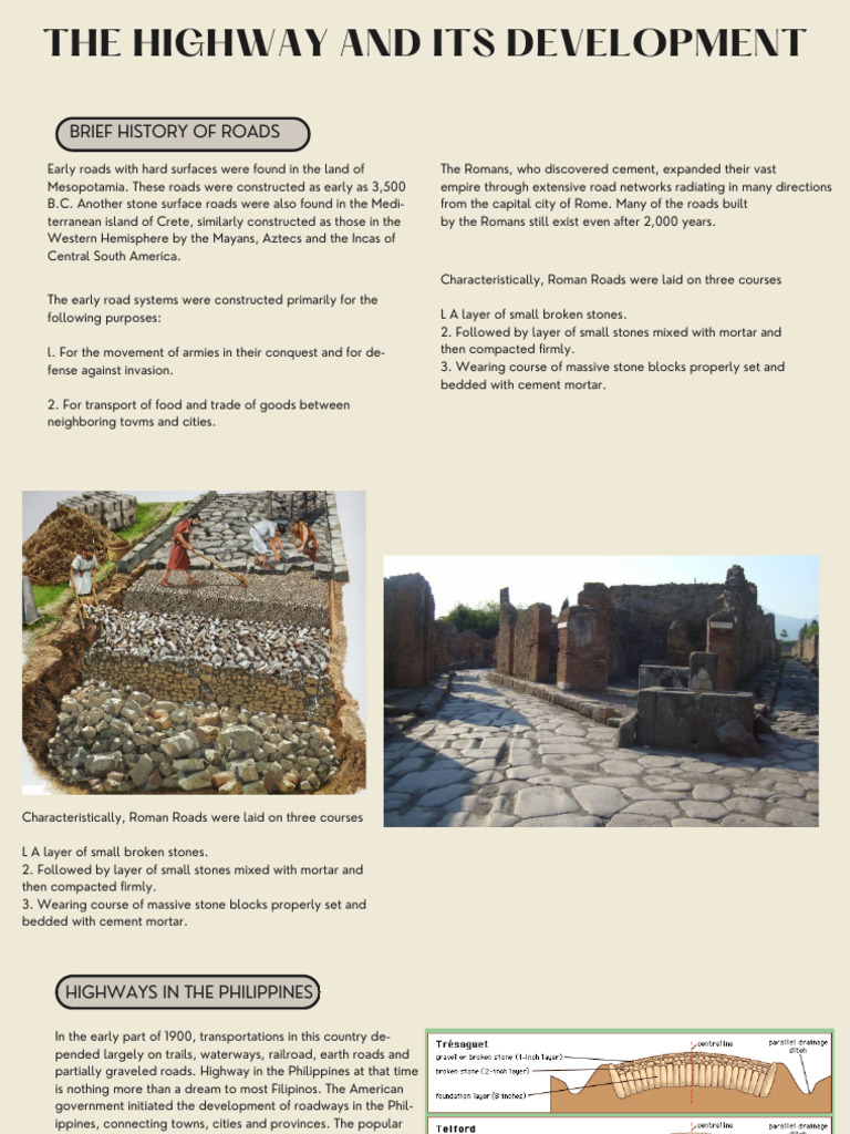History and Development of Roads | PDF | Road | Traffic