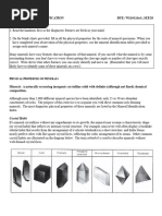Testing Mineral Properties for Identification | PDF | Minerals | Density