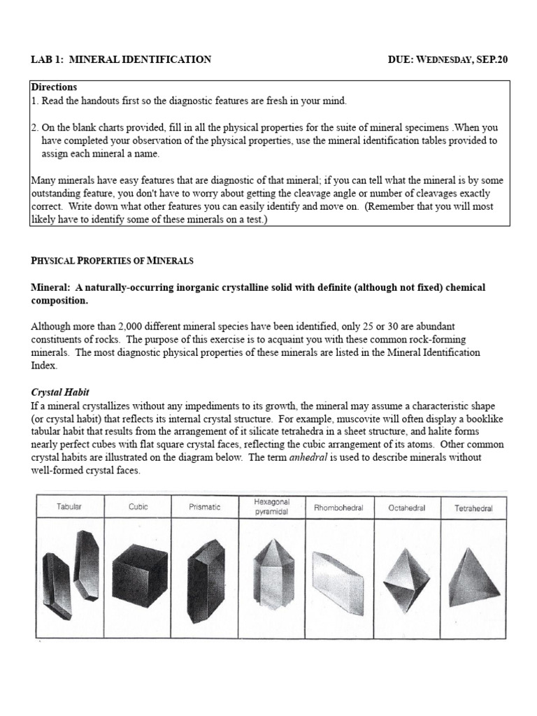 Minerals Reference | PDF | Minerals | Silicate