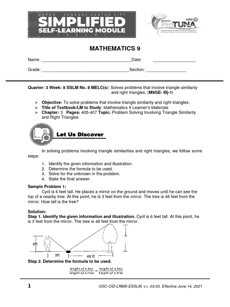 Quarter 3 Module 8 | PDF | Area | Learning