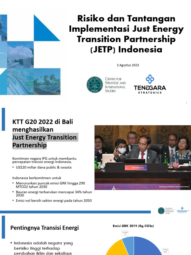 Tantangan JETP dalam Transisi Energi Indonesia | PDF