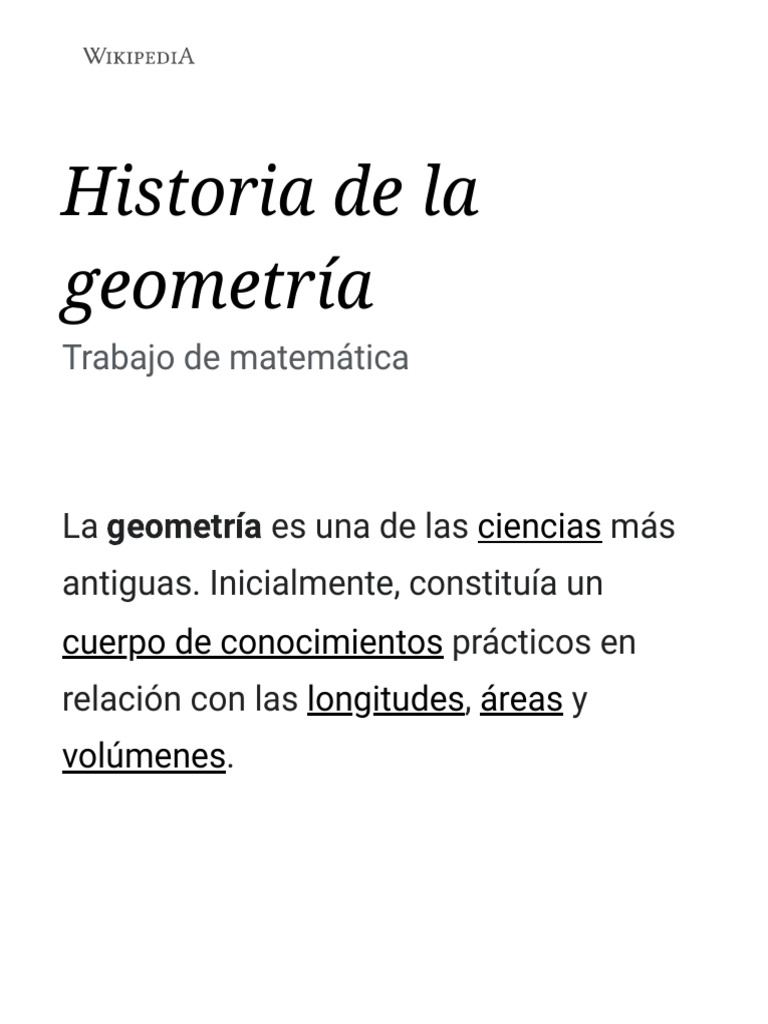 Evolución de la Geometría | PDF | Geometría | Conceptos matemáticos
