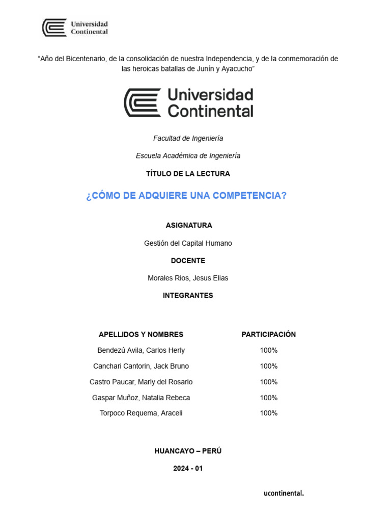 Lectura Grupal 03 - Como Se Adquiere Una Competencia | Descargar gratis ...