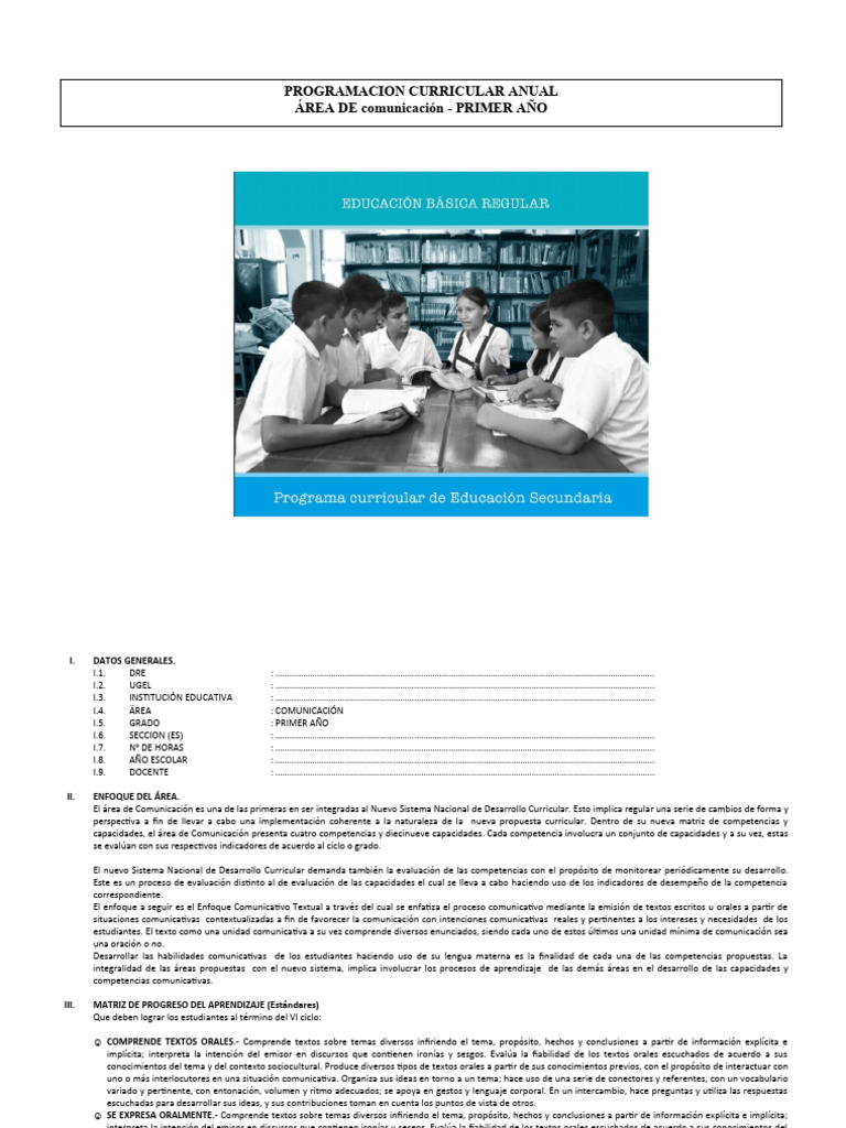 Comunicación Jec 1° Año | PDF | Evaluación | Experiencia