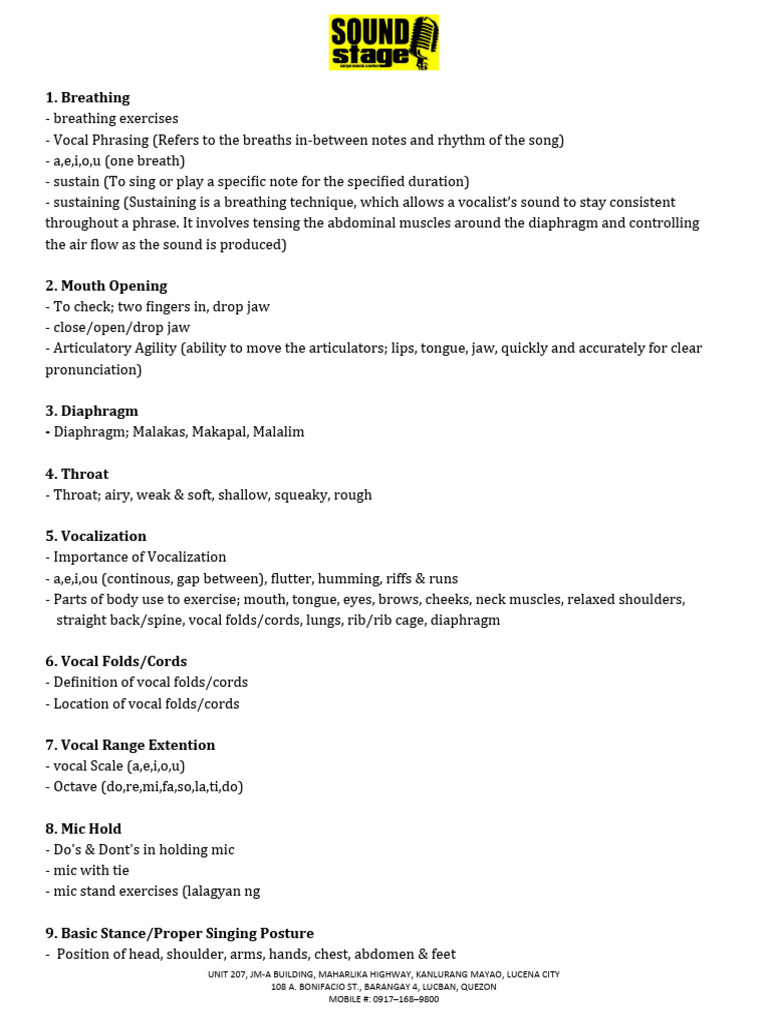 Levels Training Topic 2024 | PDF | Singing | Human Voice