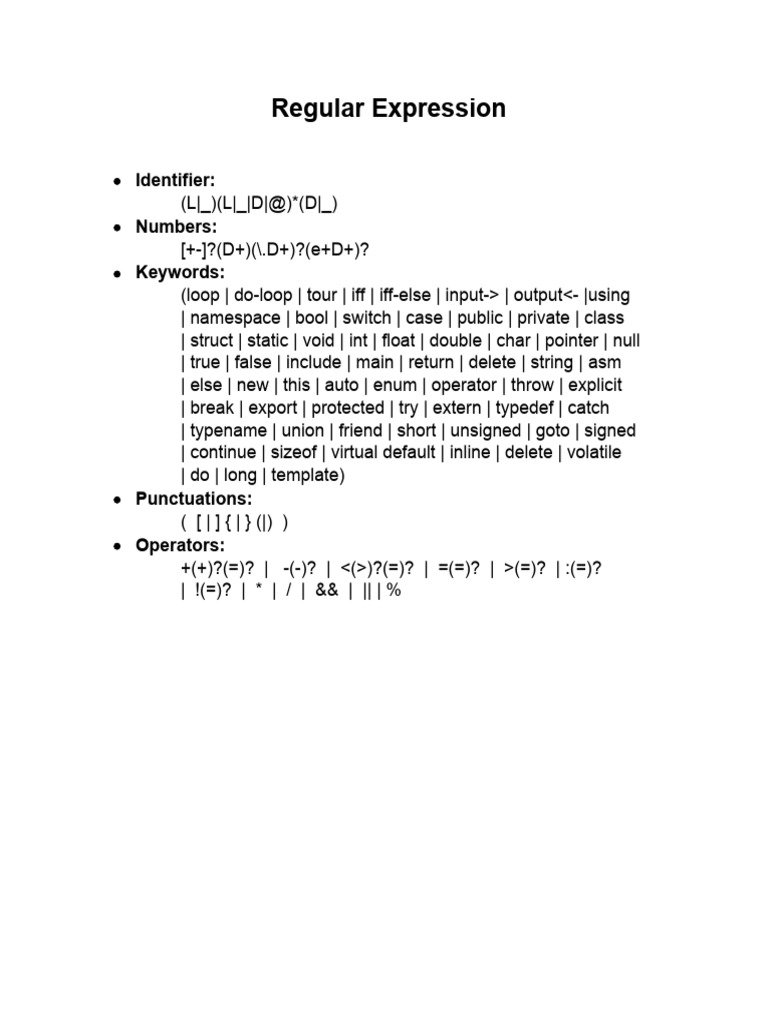 Regular Expression | PDF