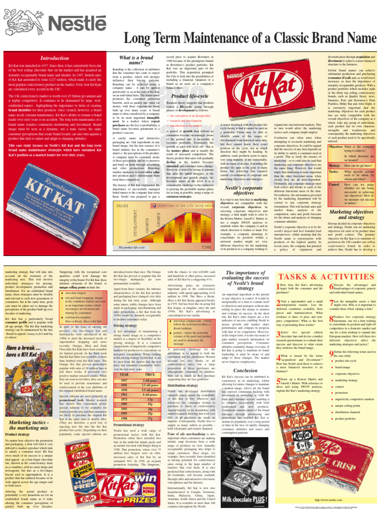 Kit Kat: Strategies for Brand Longevity | PDF | Brand | Marketing