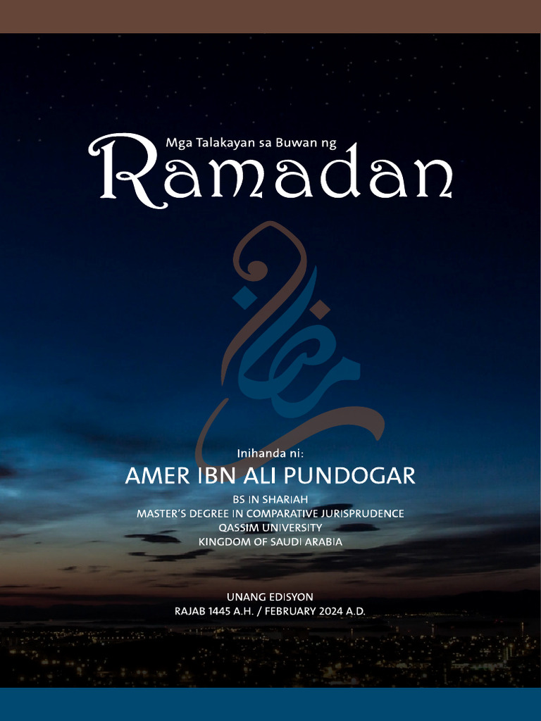 Mga Talakayan Sa Buwan Ng Ramadan | PDF