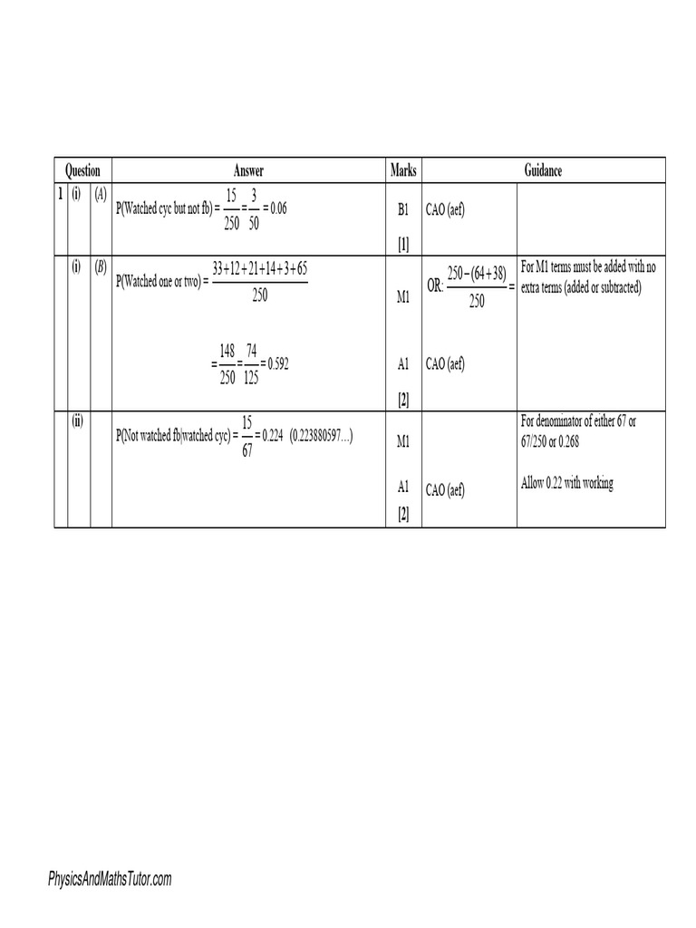 S1 Probability 1 MS | PDF | Mathematical Objects | Mathematical Concepts