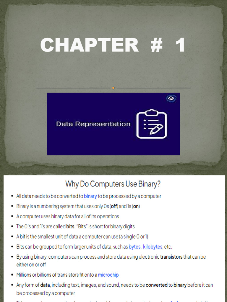 CHAPTER 1 Data Representation | PDF CHAPTER 1 Data Representation | PDF