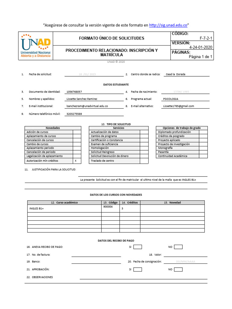 Formato FUS | PDF | Documento de identidad