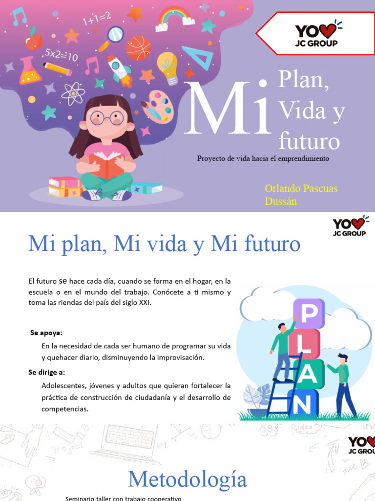 MI PLAN,MI VIDA Y MI FUTURO | PDF | Iniciativa empresarial | Economias