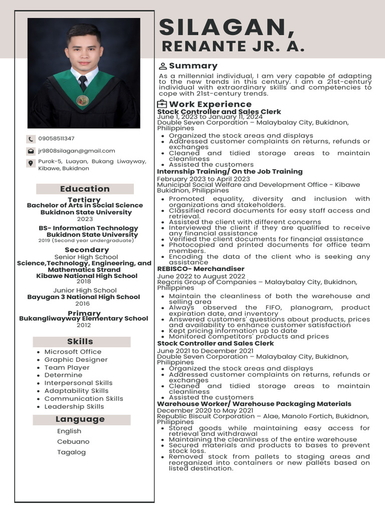Comprehensive Work Experience Summary | PDF | Warehouse