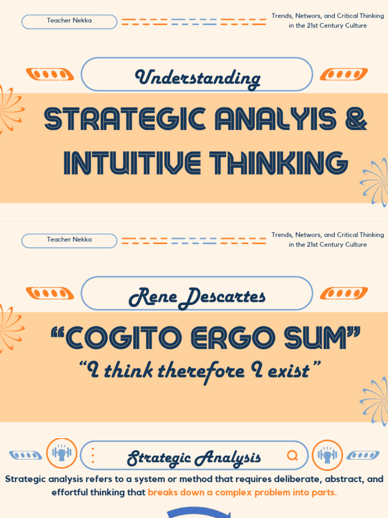 Strategic Thinking and Intuitive Thinking | PDF | Thought | Social Network