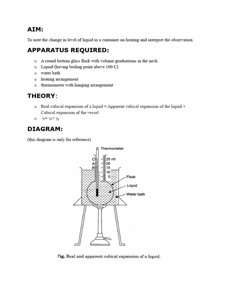 Kavin's Physics Investigatory Project | PDF | Thermal Expansion ...