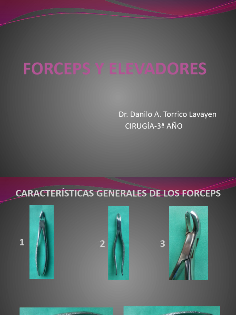 Forceps y Elevadores en Cirugía Dental | PDF