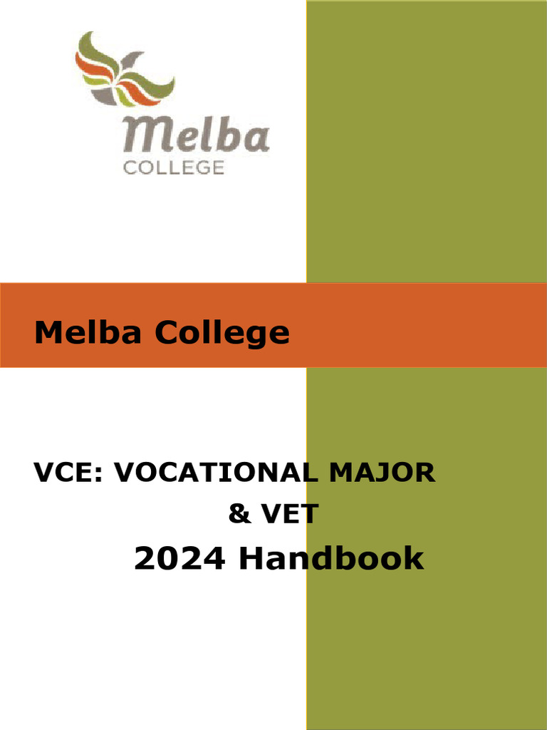 VCE VM Handbook 2024 2 | PDF | Vocational Education | Literacy