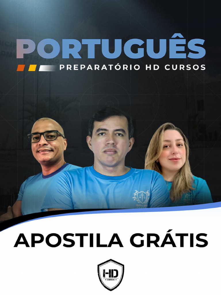 Apostila Lingua Portuguesa - HD Cursos | PDF | Estresse (Linguística) | Plural