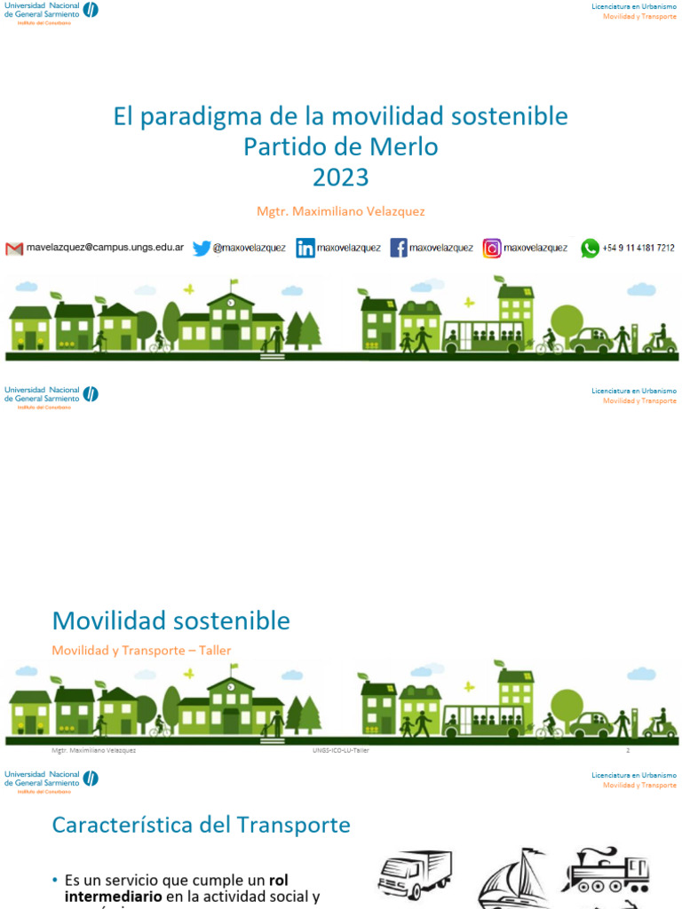 Movilidad y Transporte de Merlo | PDF | Transporte | Urbanismo