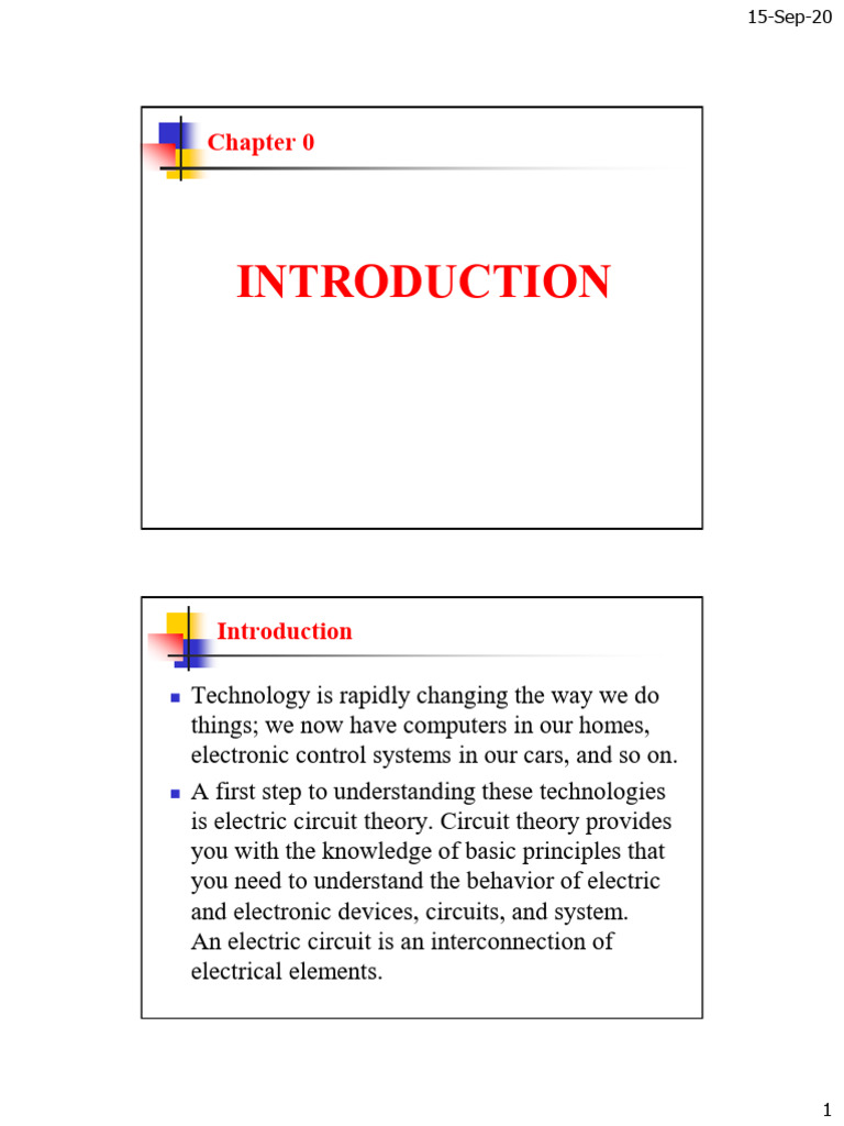 Chapter-0 | PDF | Electrical Network | Network Analysis (Electrical Circuits)