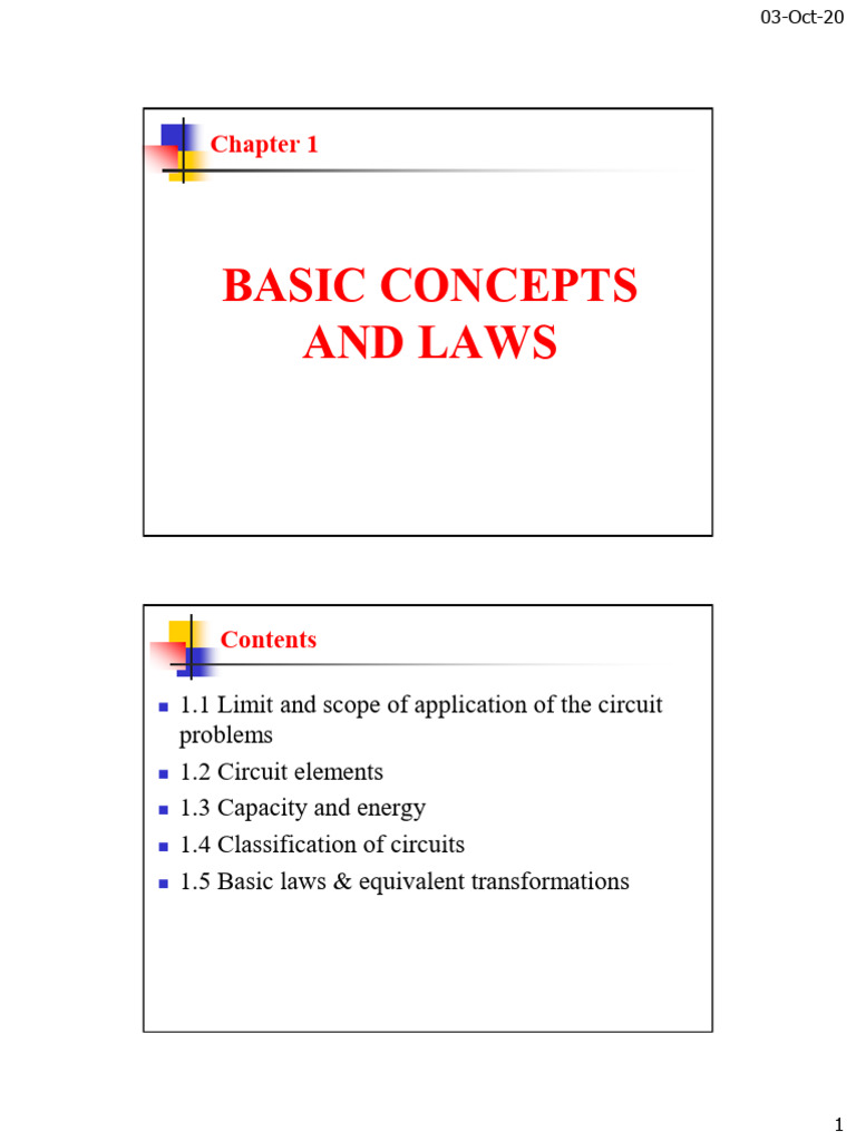 Chapter-1 | PDF | Electrical Network | Electricity