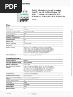 Acti9 xC60 2P 1A MCB Specifications | PDF | Alternating Current ...