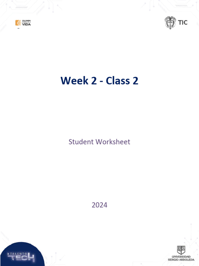 W2 - C2 - Worksheet Students | PDF | Career & Growth | Computers