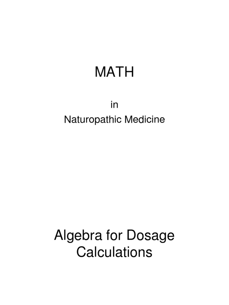 Math in Medicine | PDF | Null Hypothesis | Hypothesis