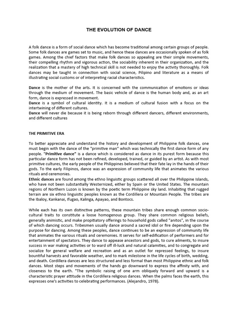 Philippine Folk Dance Origins | PDF | Dances | Philippines