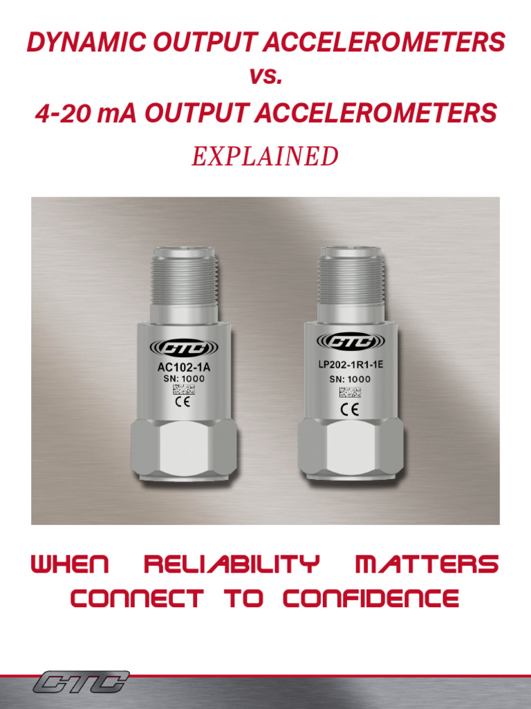 Dynamic Vs 4 20 Ma Accelerometers | Download Free PDF | Spectral Density | Accelerometer
