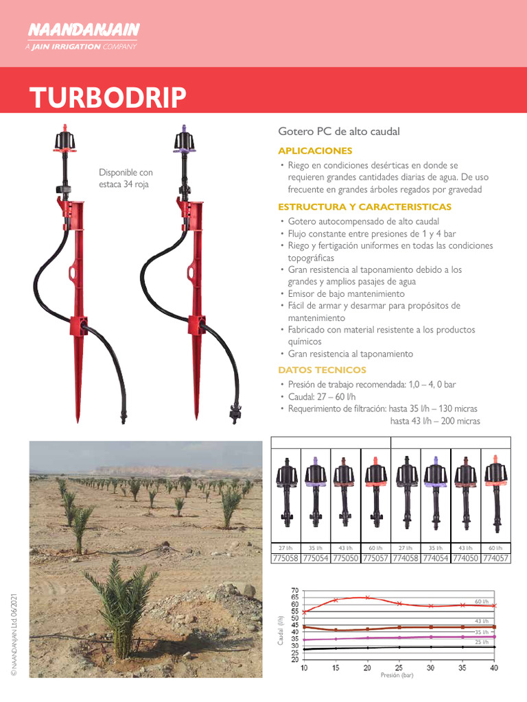 01 Turbo Drip | PDF | Agua | Riego