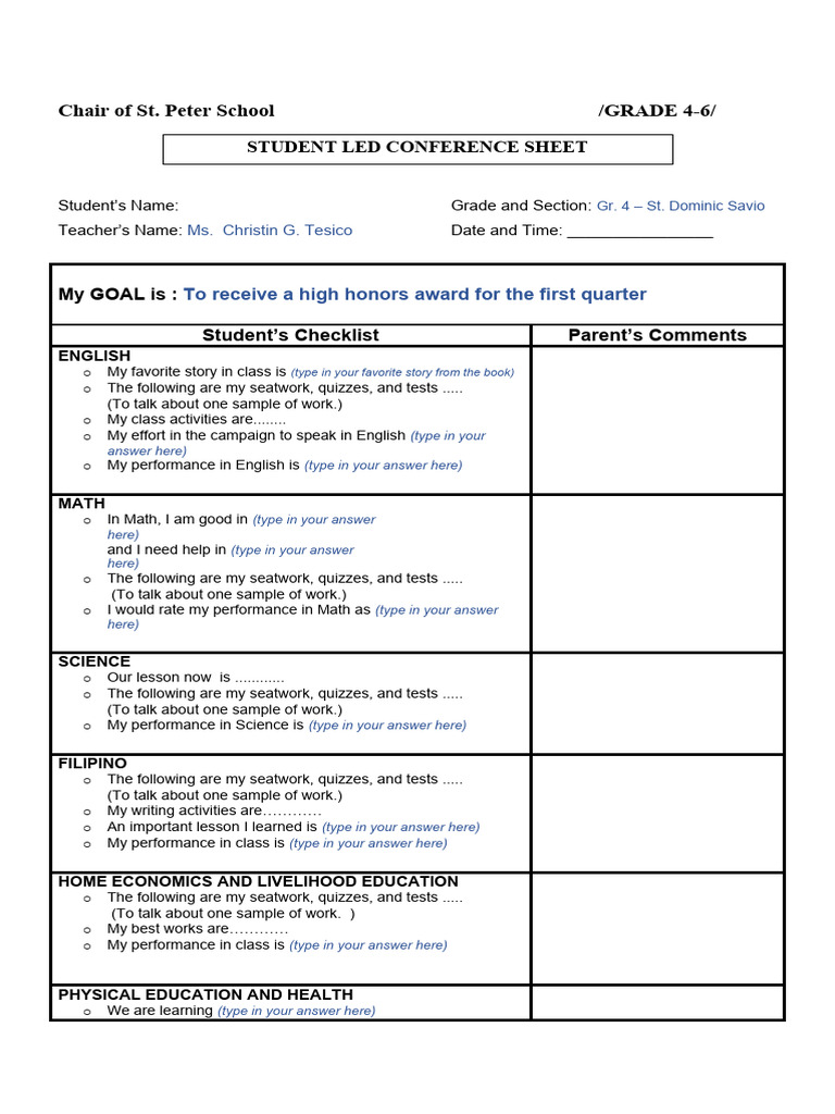 SLC-Planning-Sheet-Gr.-4-6 - Sample Katipunan | PDF | Teaching | Behavior Modification