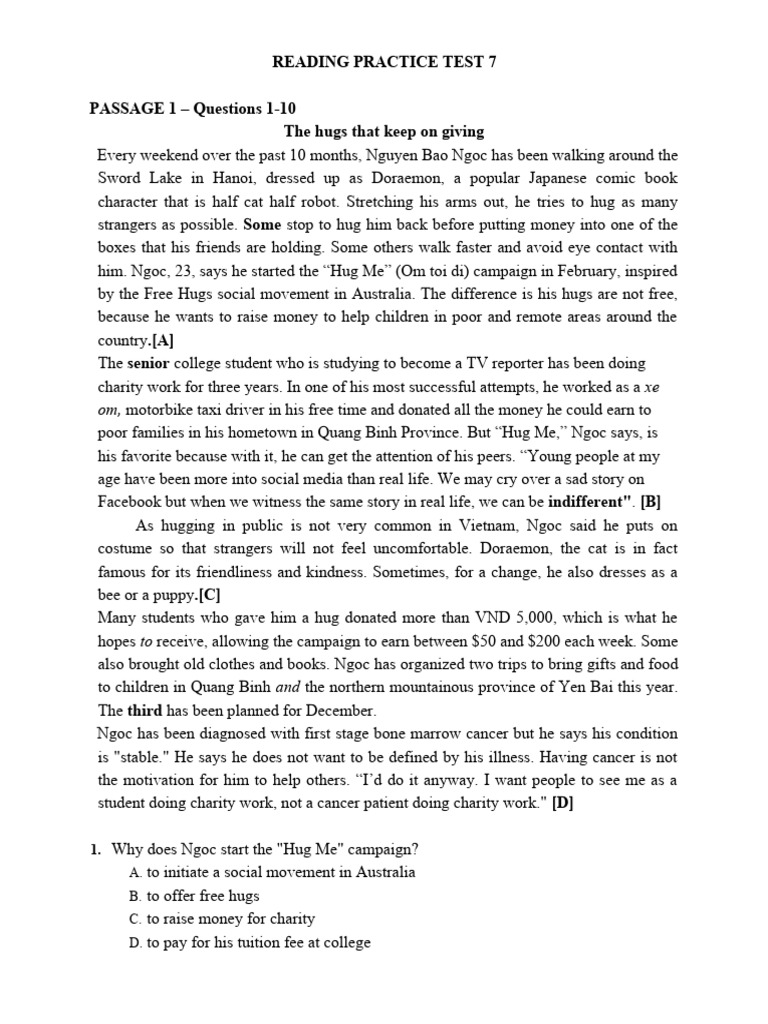 VSTEP READING PRACTICE TEST 7 | PDF | The Beatles | United Nations