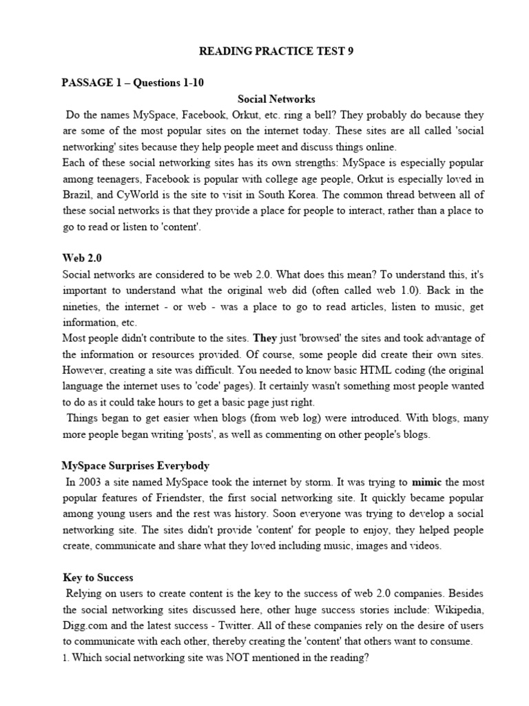 Vstep Reading Practice Test 9 | Download Free PDF | Flood | Bell Uh 1 ...