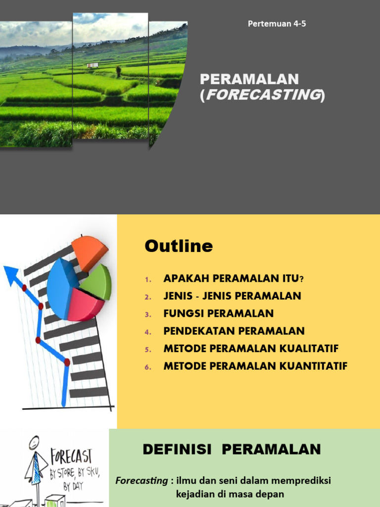 Pertemuan 4-5 - Peramalan (Forecasting) | PDF