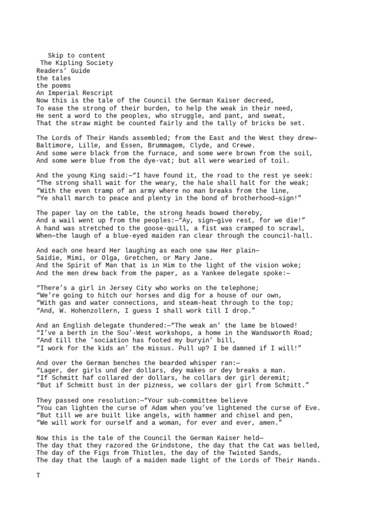 AN IMPERIAL RESCRIPT | PDF