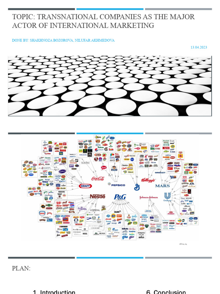 Transnational Companies in Global Marketing | PDF | Multinational ...
